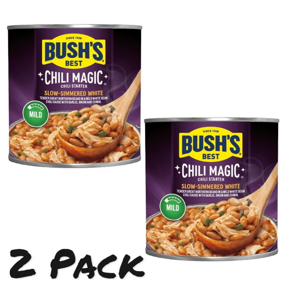( 2 Pack ) Bush's Best Chili Magic Chili Starter White Bean Chili 15.5 ...