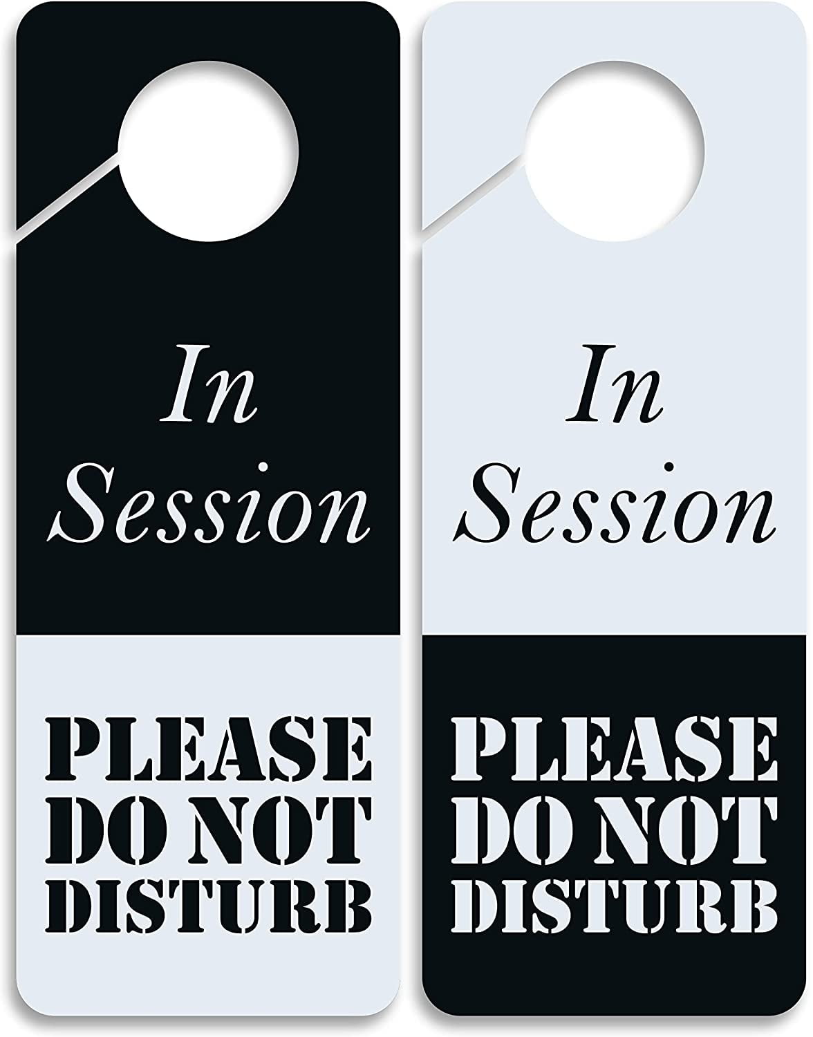 2 Pack Business Design Do Not Disturb Sign - in Session, Double Sided ...