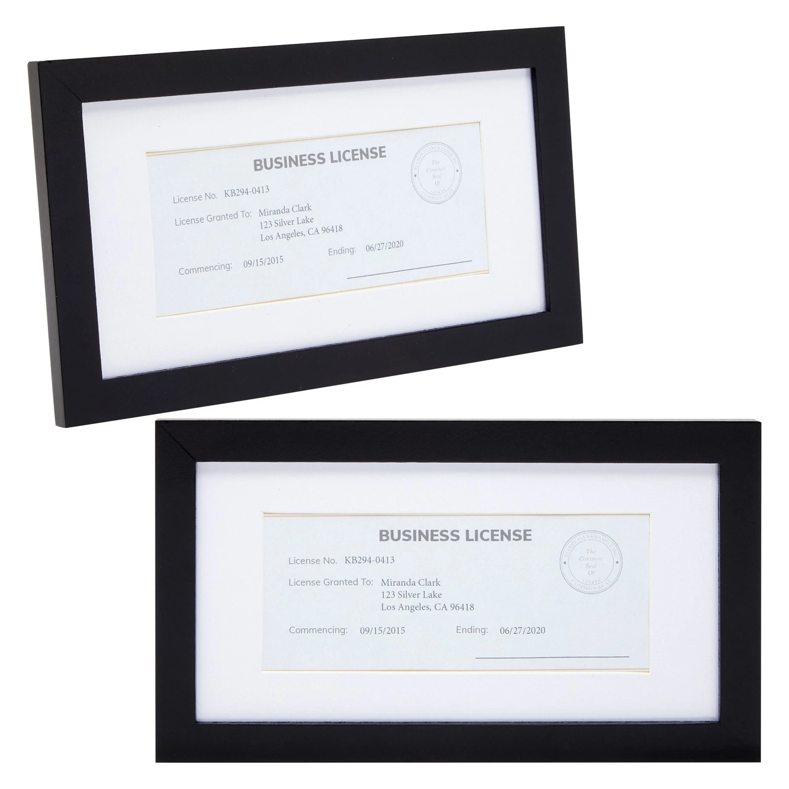 2 Pack Business License Frame for Professional Office, Certifications ...