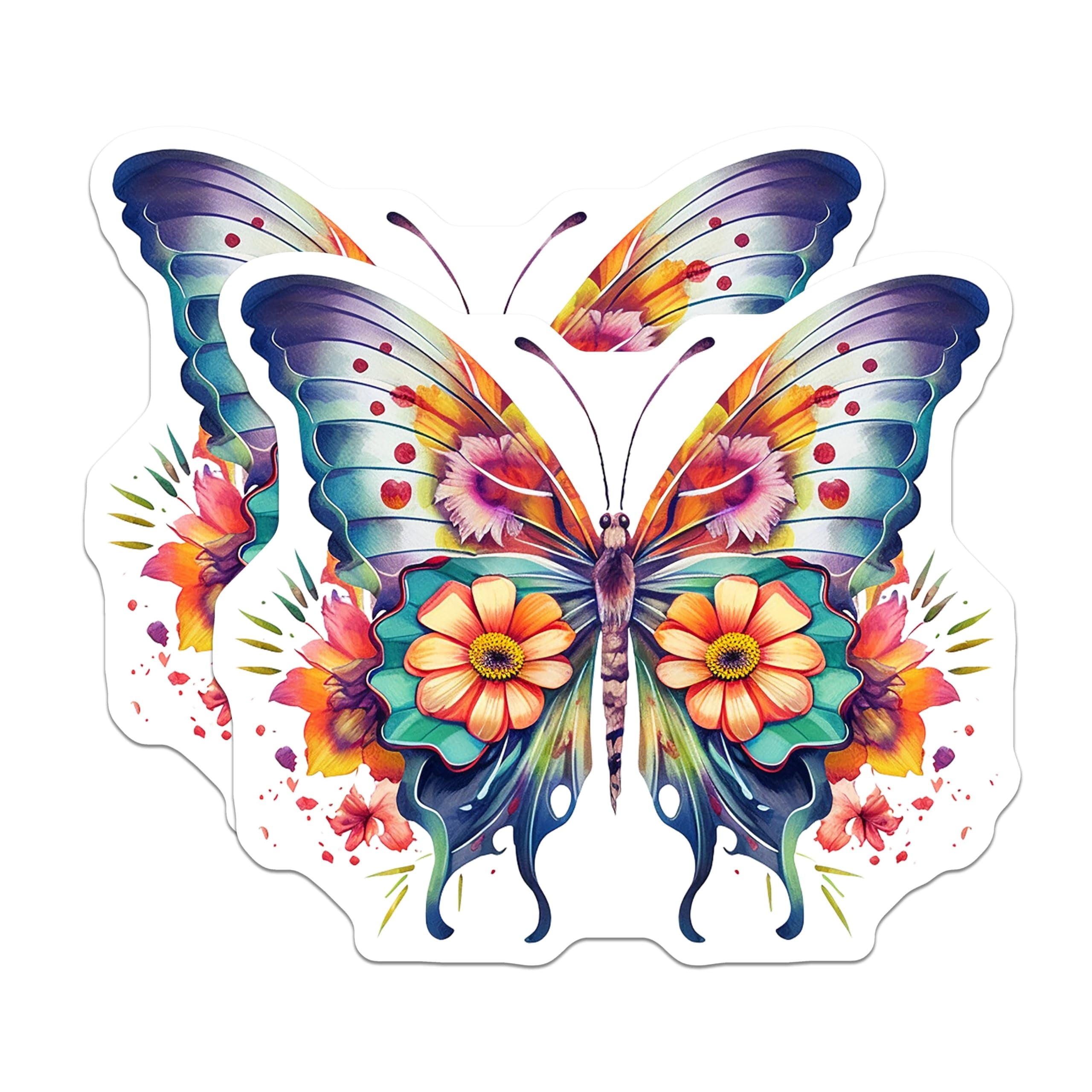 (2 Pack) Butterfly Flower Magnets - Bright Butterfly D????cor ...