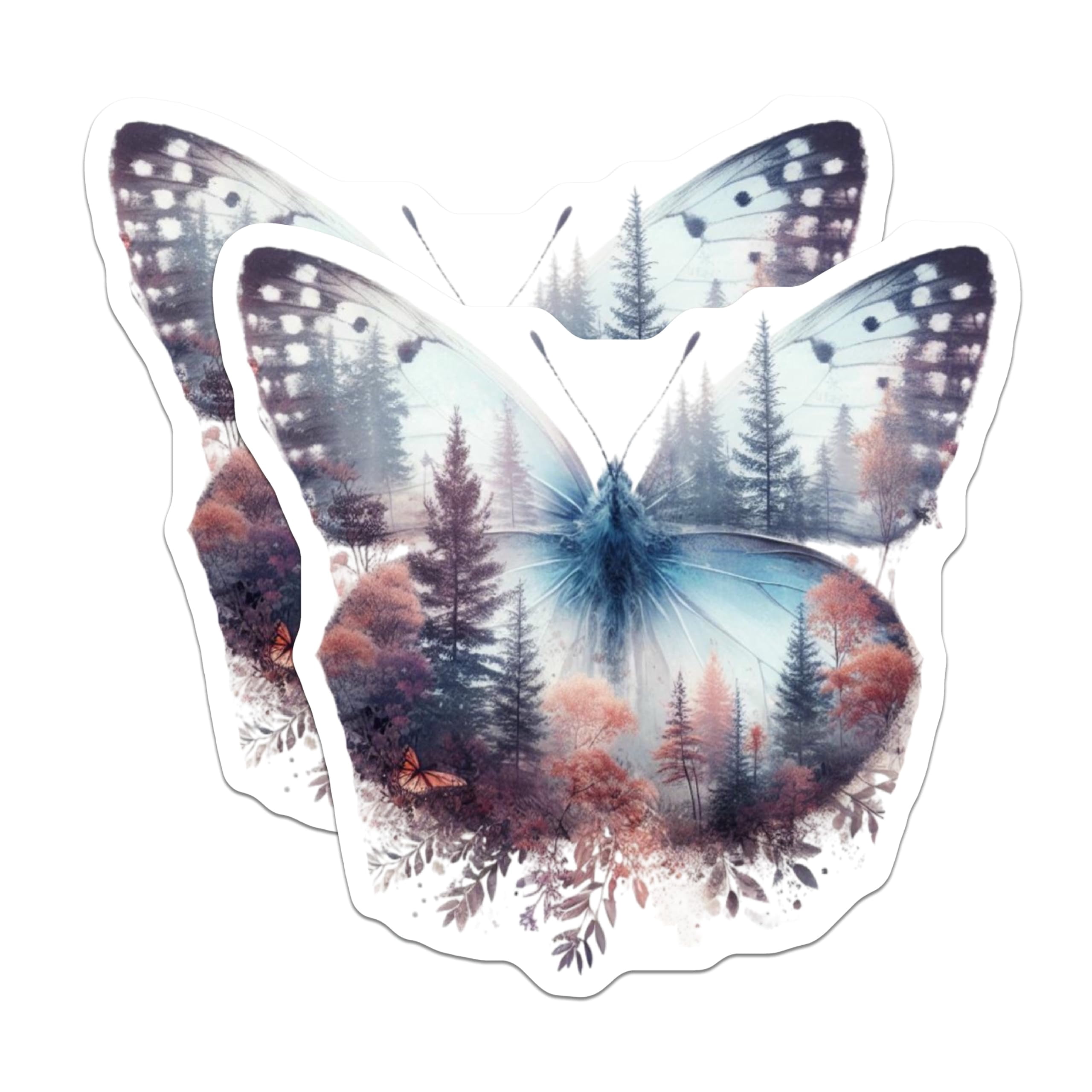 (2 Pack) Butterfly Magnets - Forest Wings Decor - Nature Lover Fridge ...