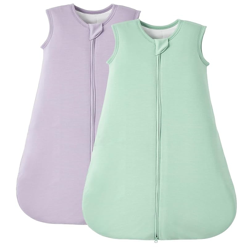 2 Pack Buttery Soft Rayon Made from Bamboo Baby Sleep Sack 6-18 Months ...