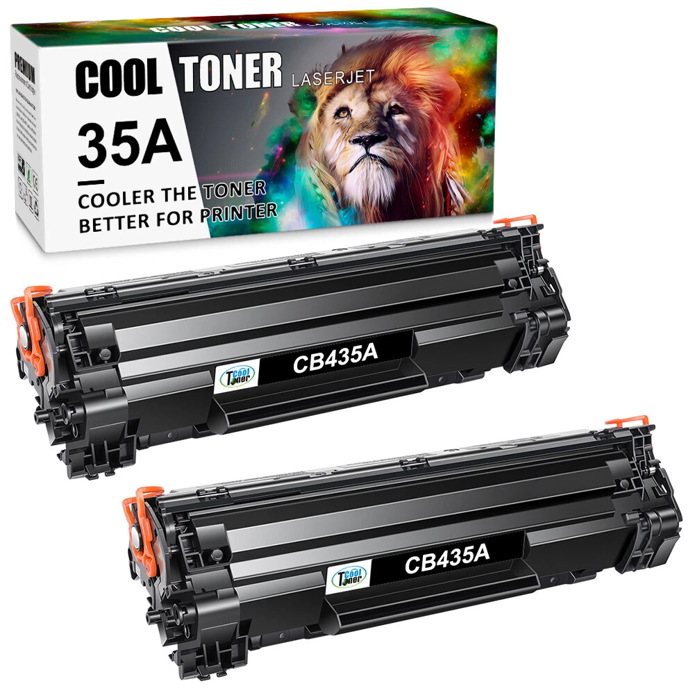 2 Pack CB435A 35A Toner Fits LaserJet P1005 P1006 - Walmart.com