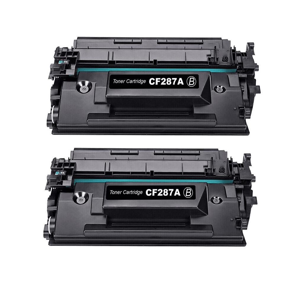 2 Pack CF287A 87A Black Toner Cartridge For HP CF287A 87A Compatible ...