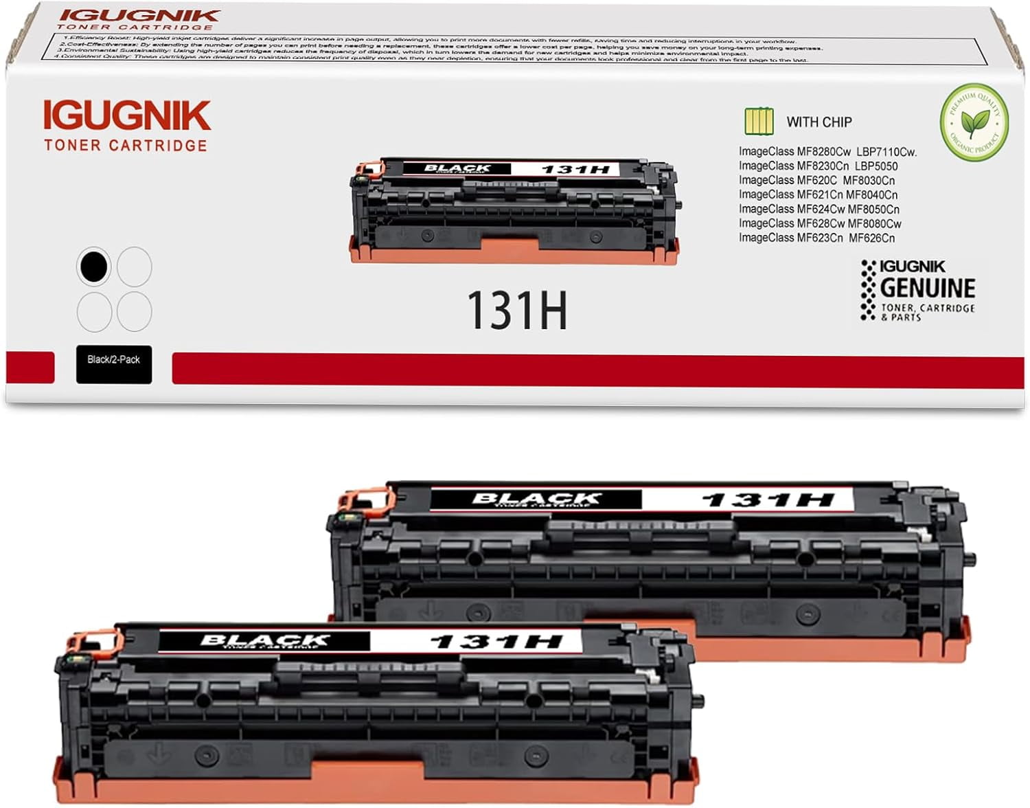 2-Pack CRG 131H High Yield Black Toner Cartridge (with chip ...