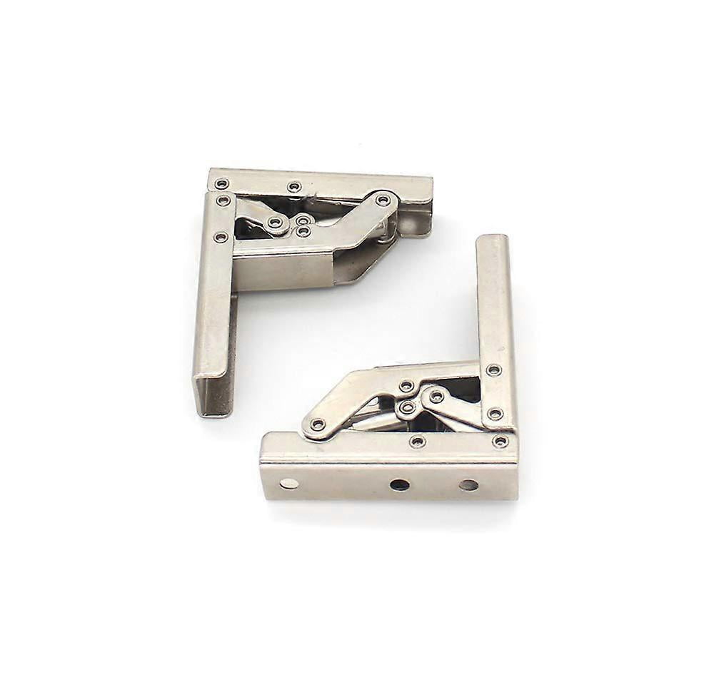 2 Pack Cabinet Hinges Stainless Steel Folding Shelf Hinges 90 Degree ...