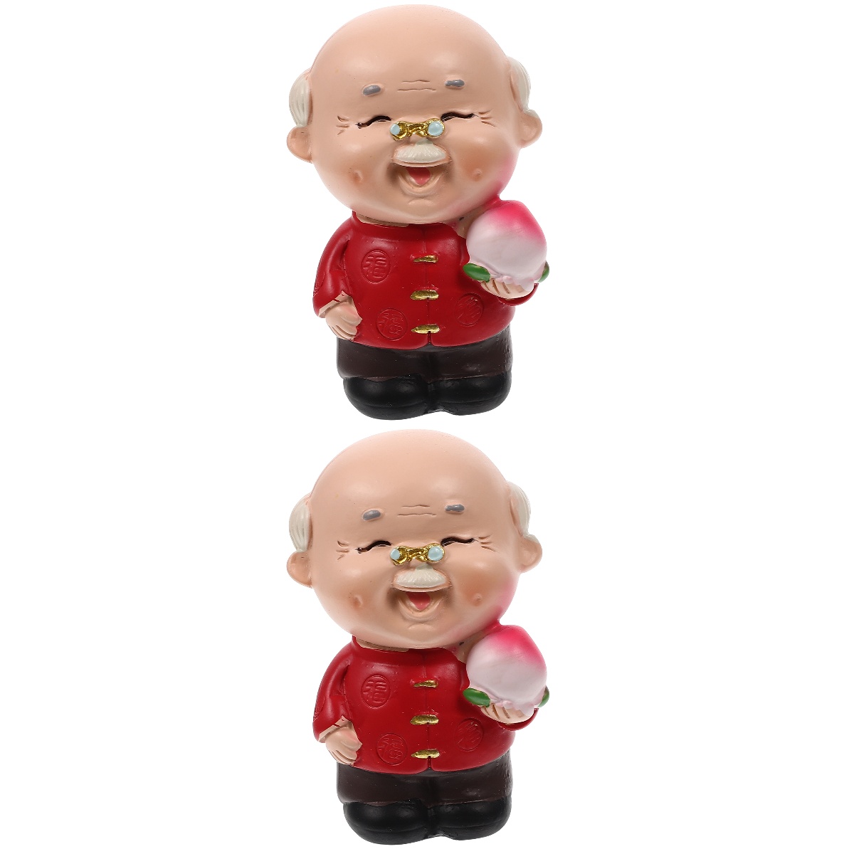 2 Pack Cake Decorating Topper Birthday Peach Grandpa Ornament Lovers ...