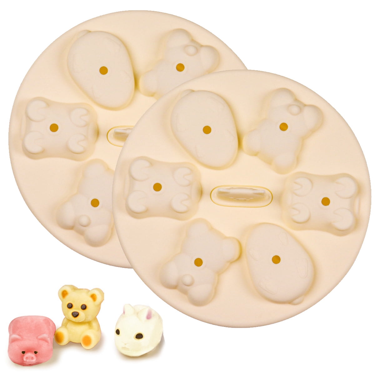 2 Pack Cake Silicone Molds,12 Cavity Cartoon Baby Food Supplement ...