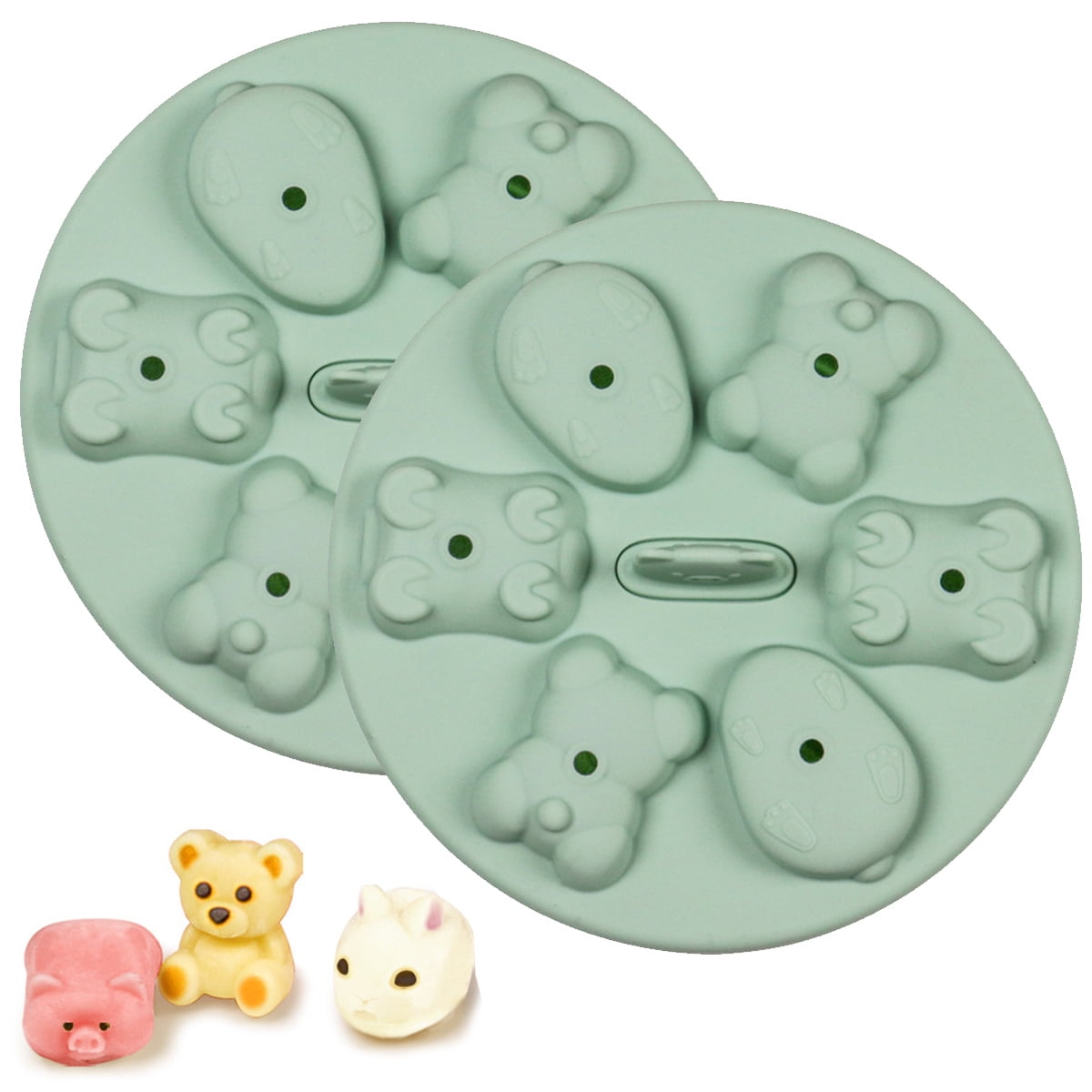 2 Pack Cake Silicone Molds,12 Cavity Cartoon Baby Food Supplement ...