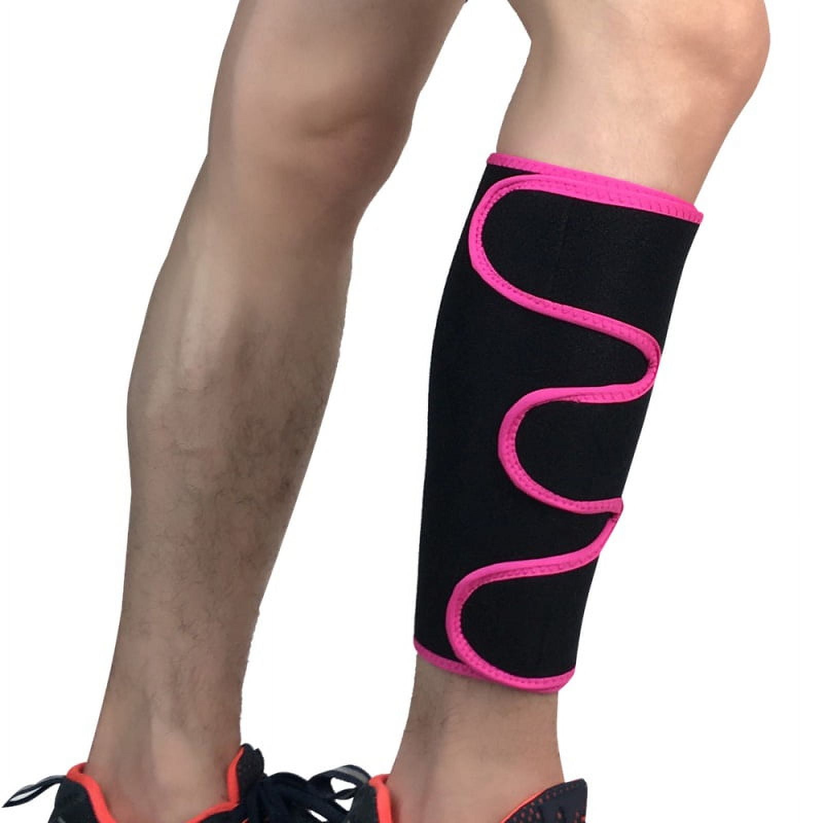 2 Pack Calf Support Brace Adjustable Shin Splint Compression Calf Wrap ...