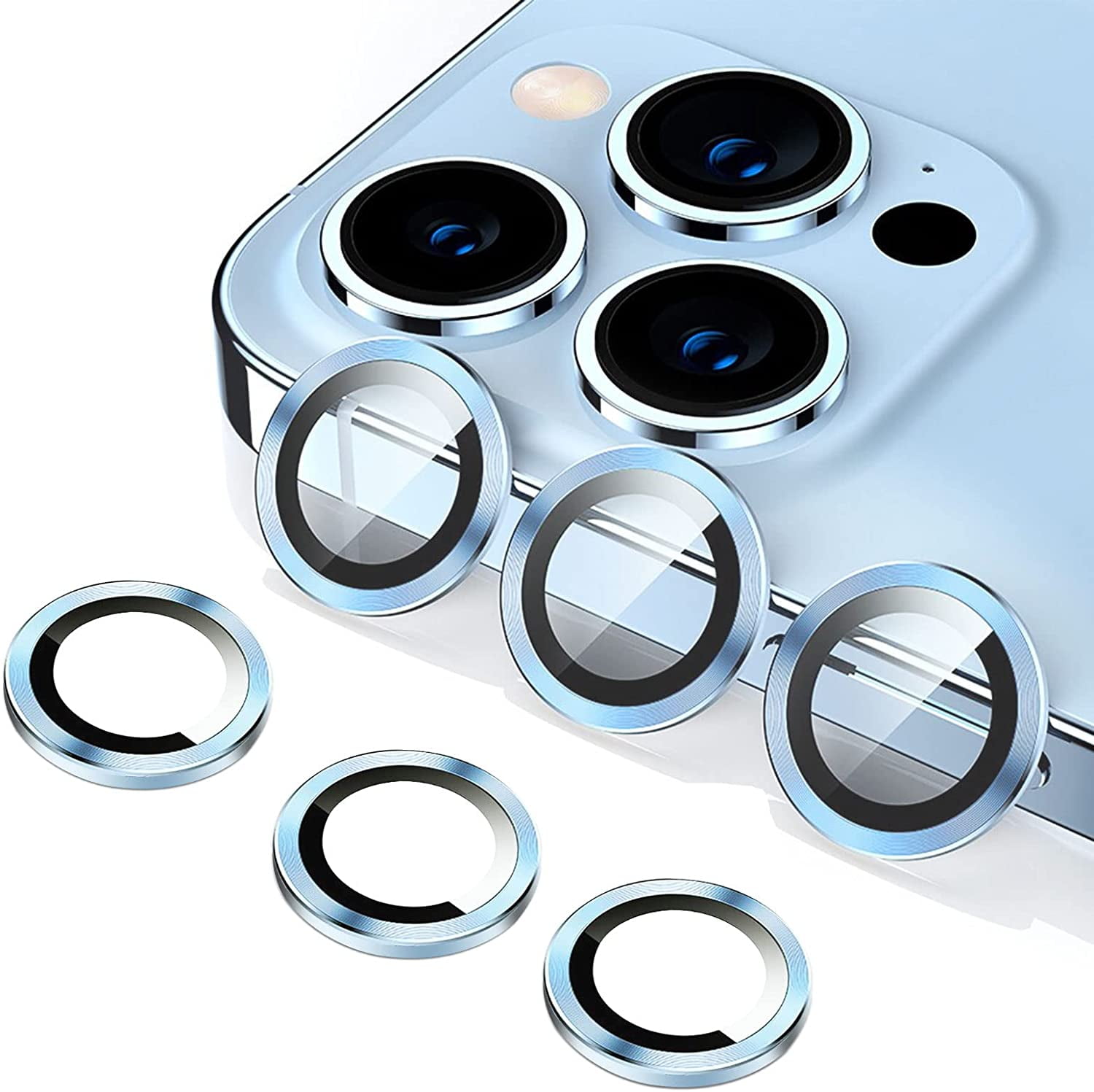 [2 Pack] Camera Lens Protector Compatible with iPhone 13 Pro Max 6.7 ...