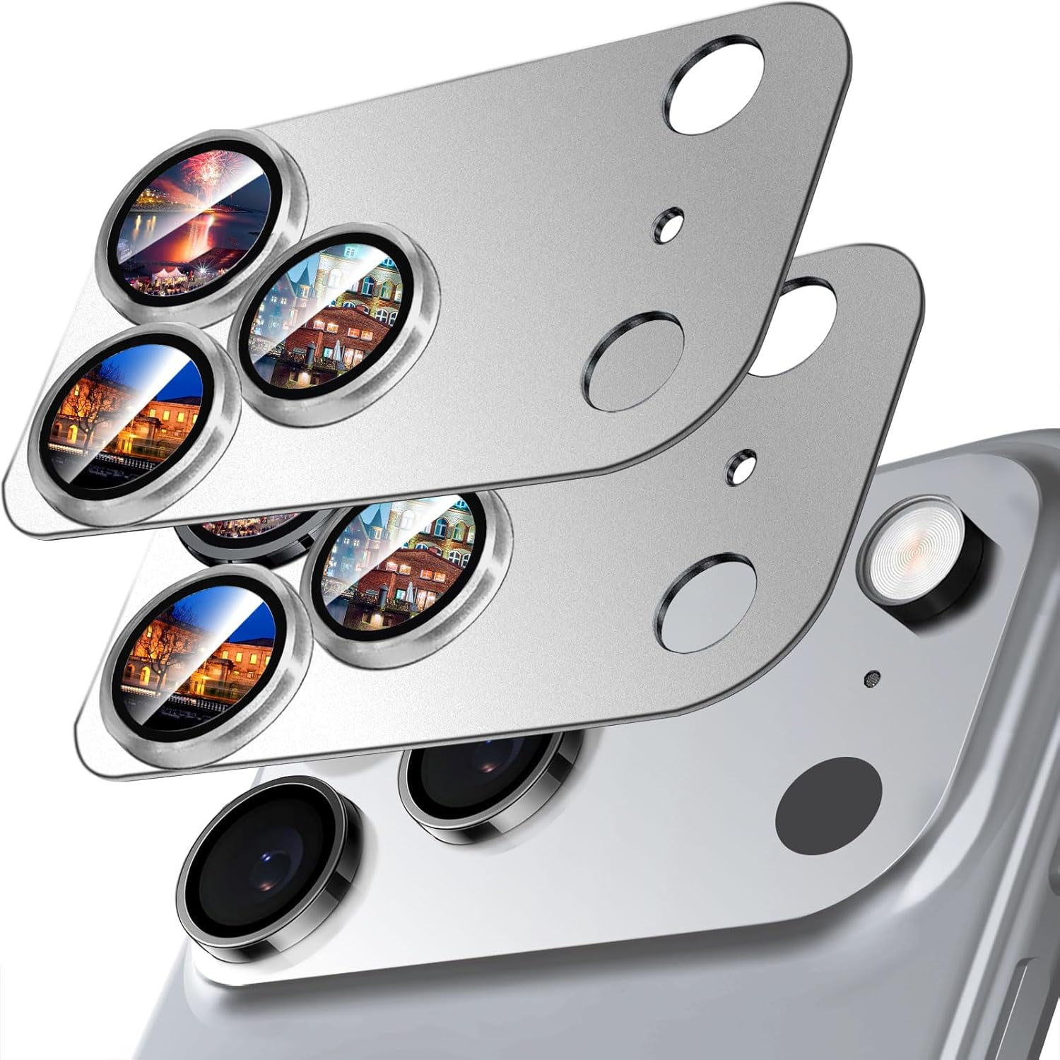 2 Pack Camera Lens Protector Compatible with iPhone 17 Pro Max,Metal ...