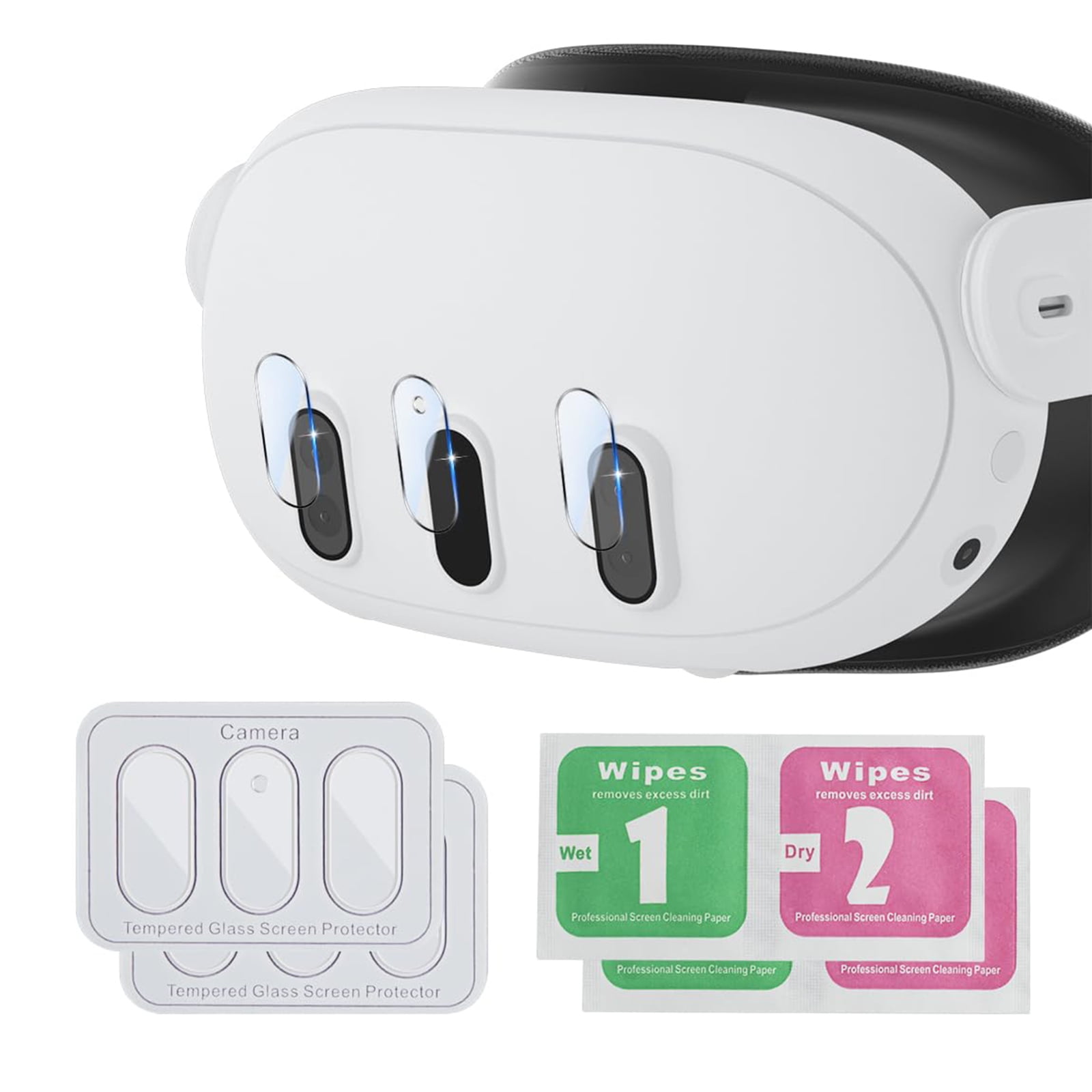 2 Pack Camera Lens Protector for Quest 3, VR Accessories Camera Lens ...