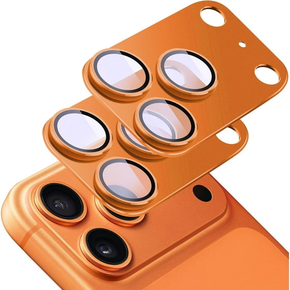 2 Pack Camera Lens Protector for iPhone 17 Pro Max,Not Easy to Breakn ...