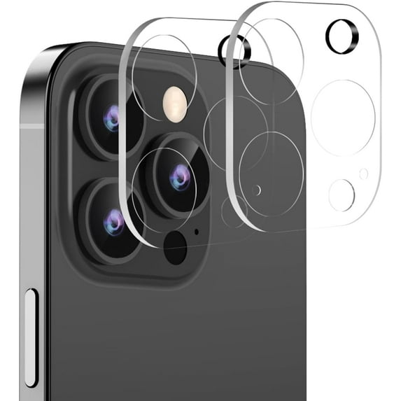 [2 Pack Camera Lens Protector for iPhone 15 Pro/15 Pro Max,Full ...