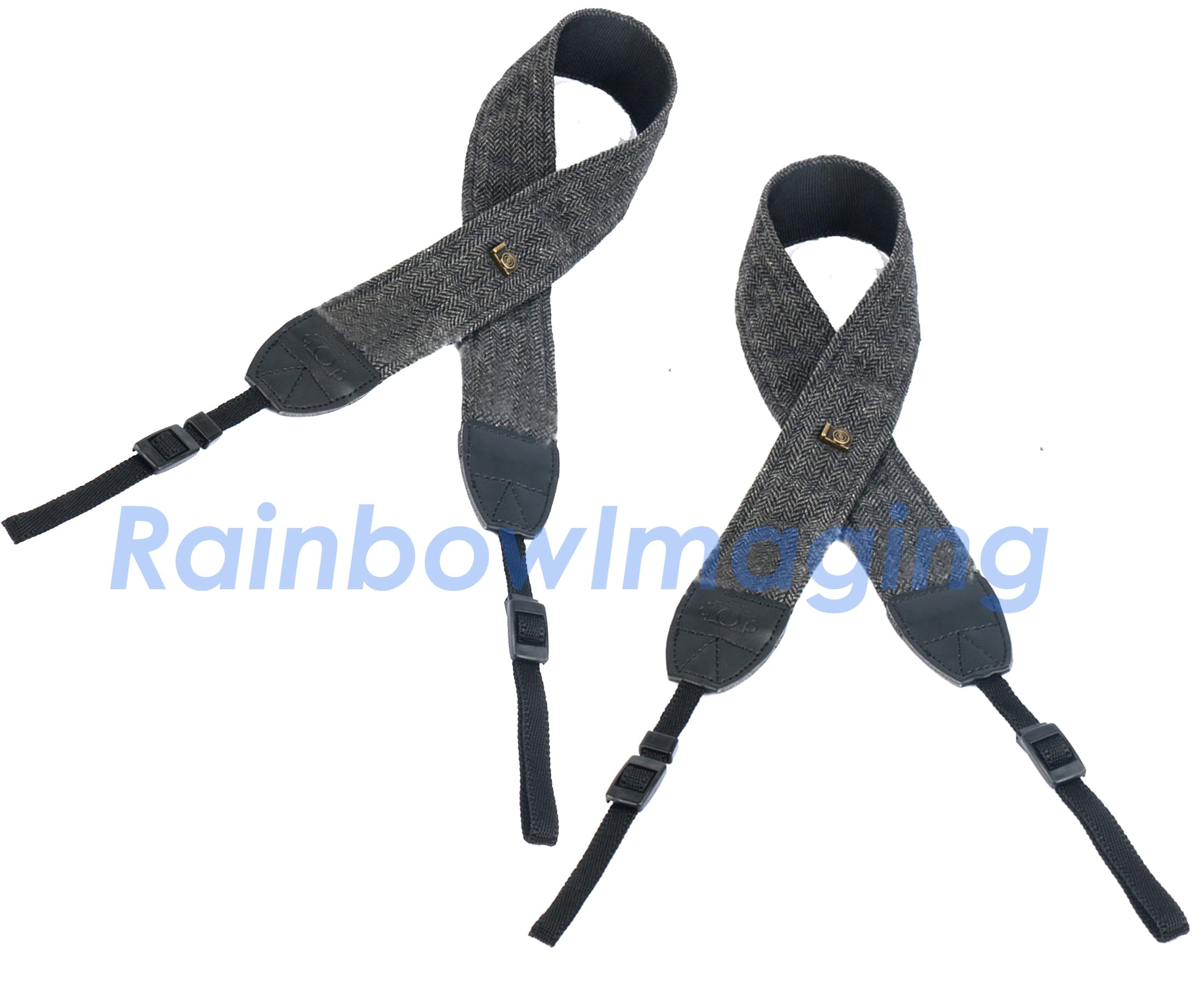 (2 Pack) Camera Strap, Shoulder Strap, Neck Strap, Vintage Black Weave ...