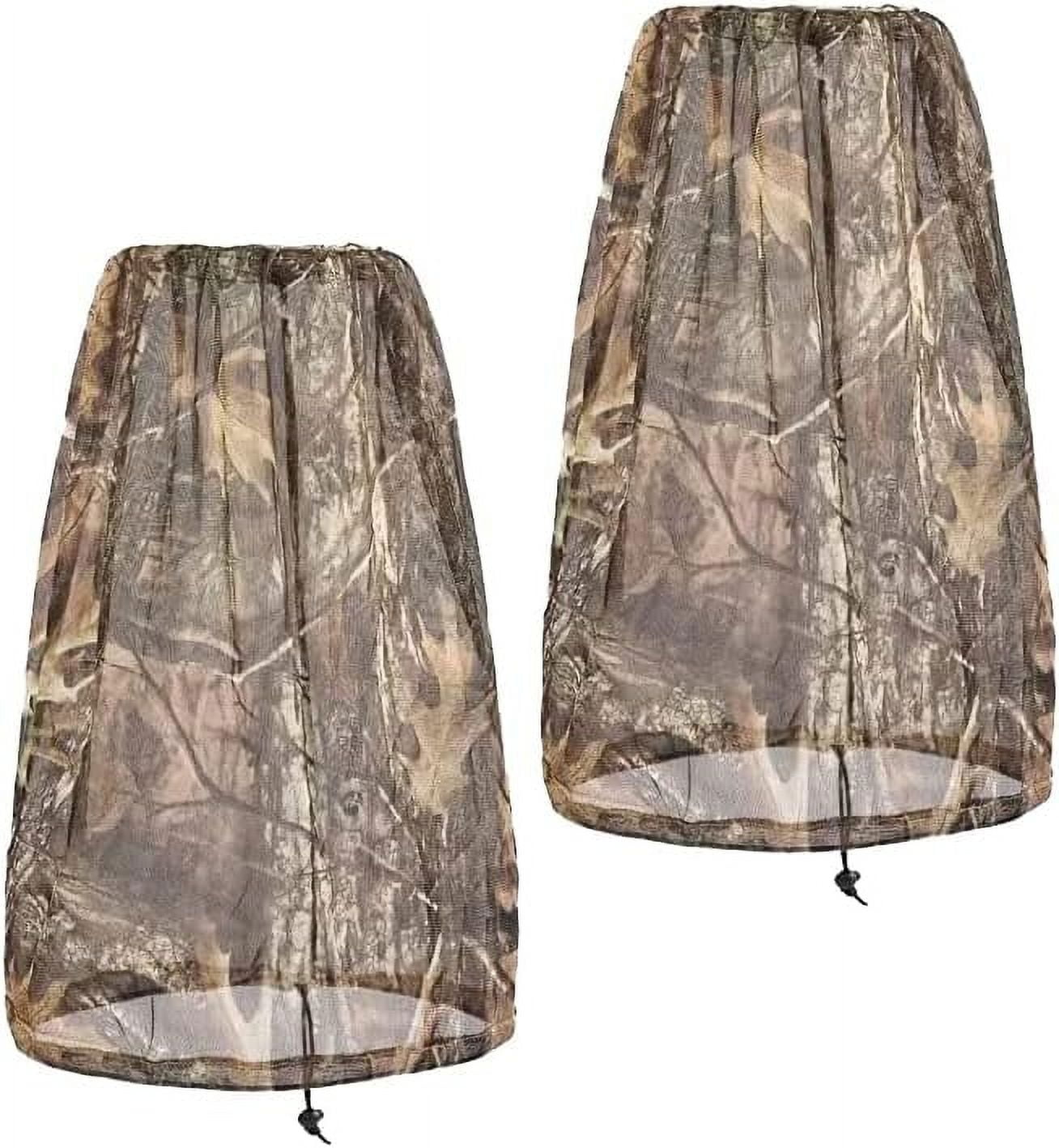 2 Pack Camo Mosquito Head Nets, Face Netting for Outdoor Activities ...