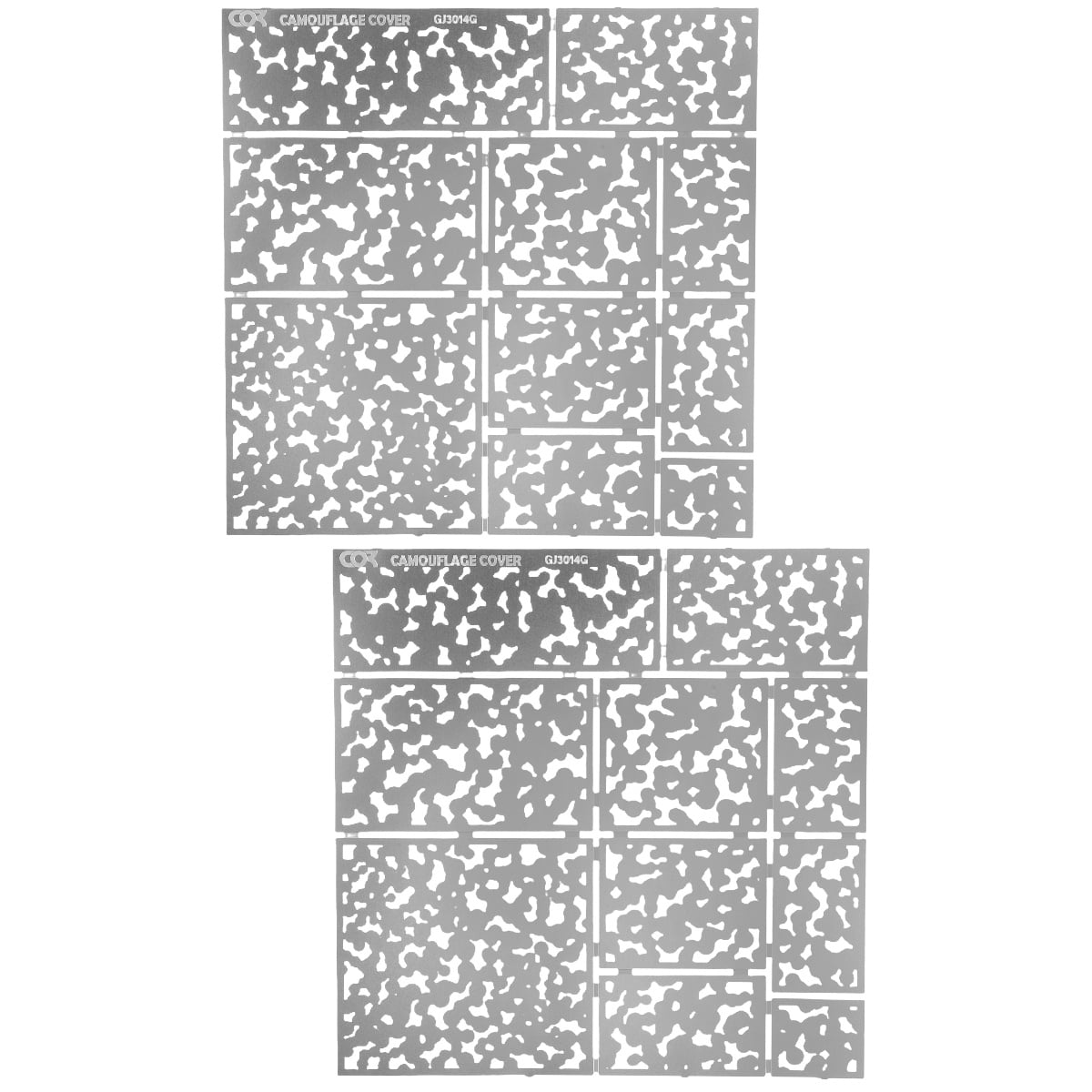 2 Pack Camouflage Stencil Modelling Spray Paint Board - Walmart.com