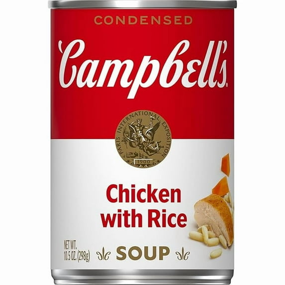 2-Pack Campbell’s Condensed Chicken with Rice Soup, 10.5 Ounce Can ...