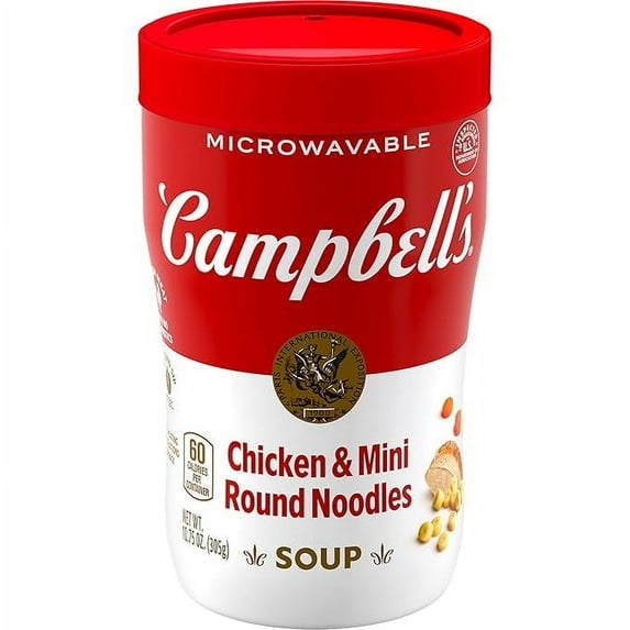 2-Pack Campbell's Sipping Soup, Chicken & Mini Round Noodle Soup, 10.75 ...