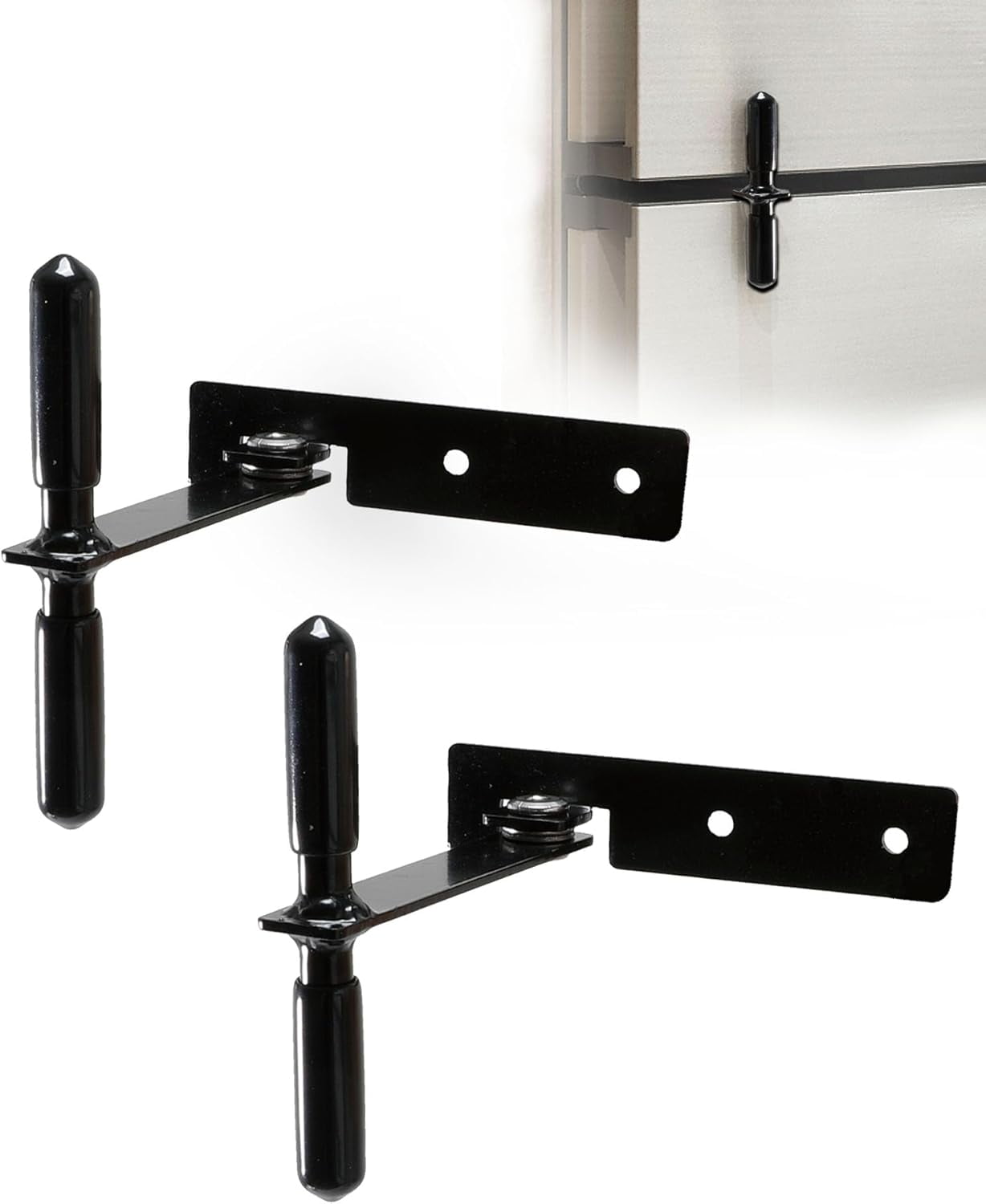 2 Pack Camper Fridge Door Latch, 1-3/16" Hole Spacing,Rv Refrigerator ...