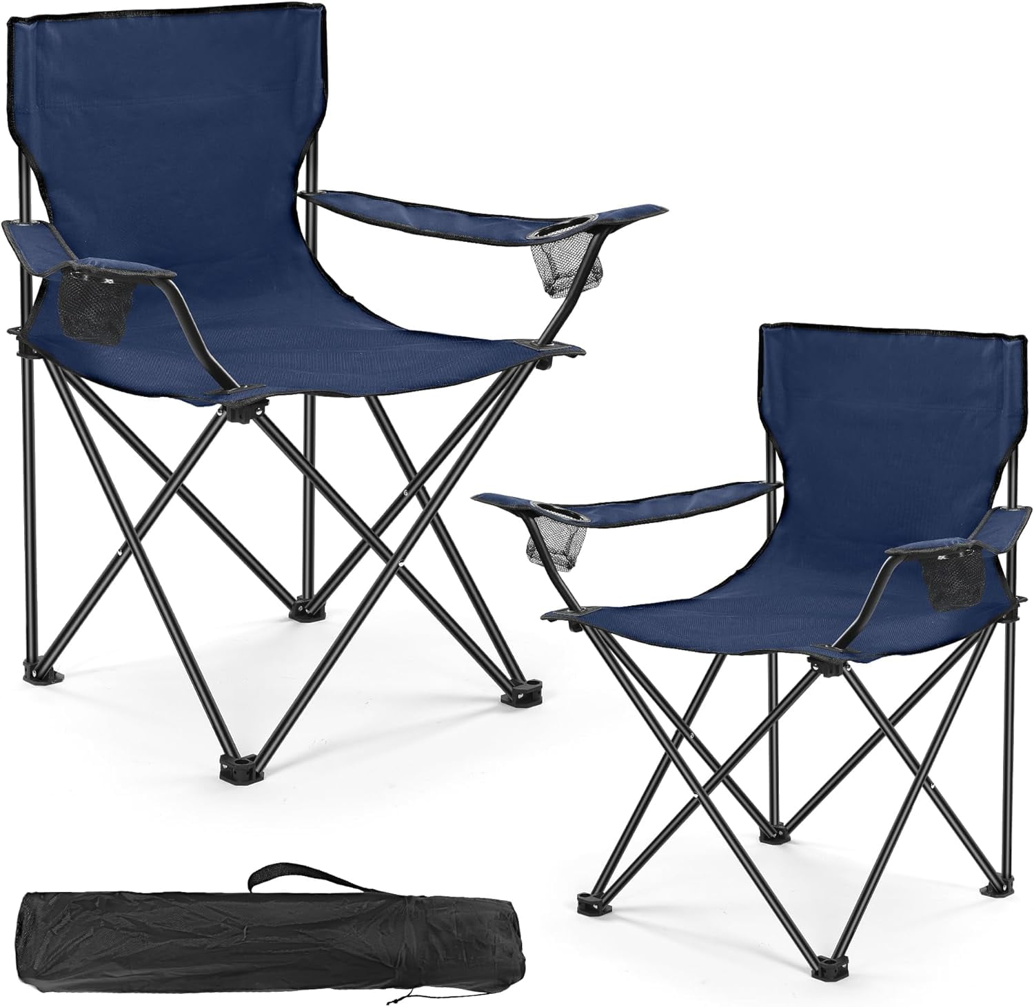 2 Pack Camping Chairs -Lightweight and Supportive Chairs for Adult and ...