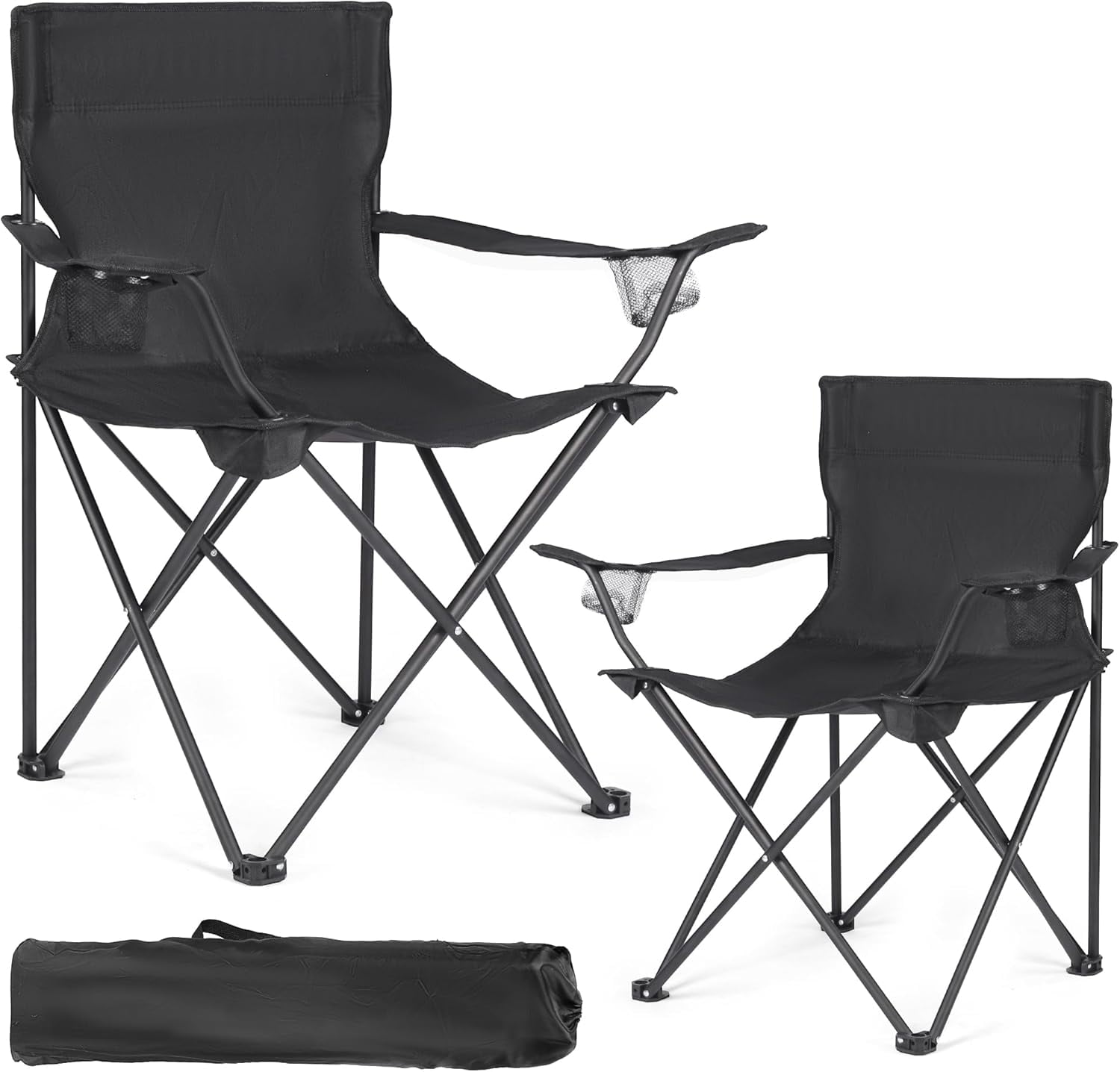 2 Pack Camping Chairs -Lightweight and Supportive Chairs for Adult and ...