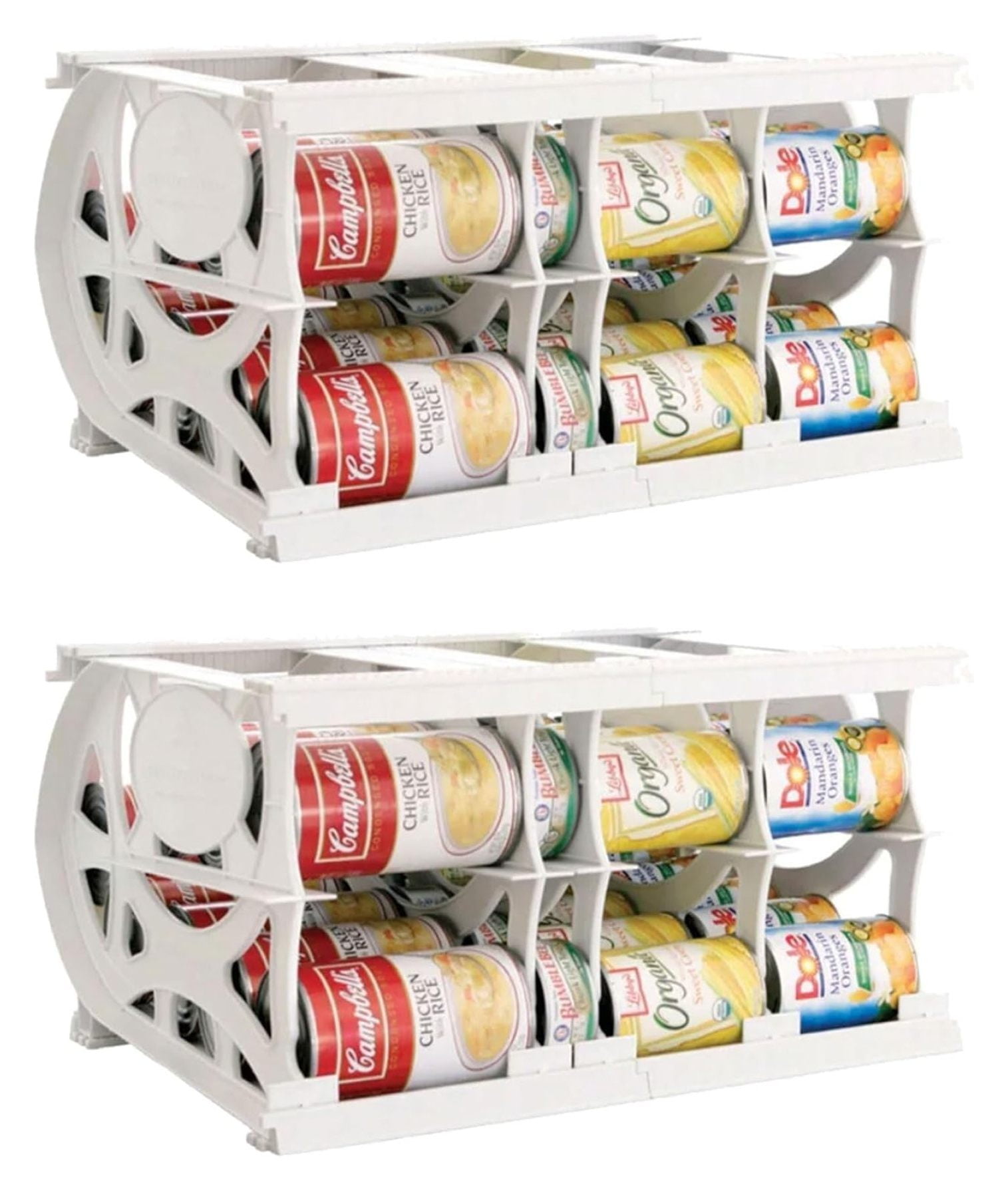 2 Pack Can Organizer, Pantry Storage Rack, Canned Food and Goods, 40 ...
