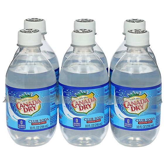2 Pack Canada Dry Club Soda - 6-10 Fl. Oz. - Walmart.com