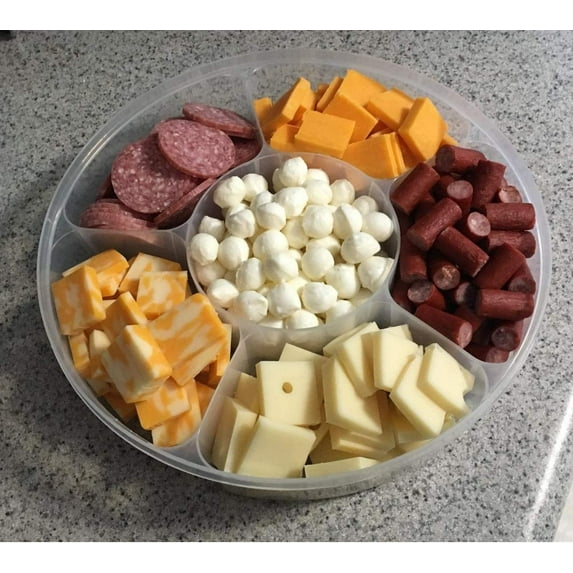 2 Pack - Candy and Nut Serving Container, Appetizer Tray with Lid, 6 ...