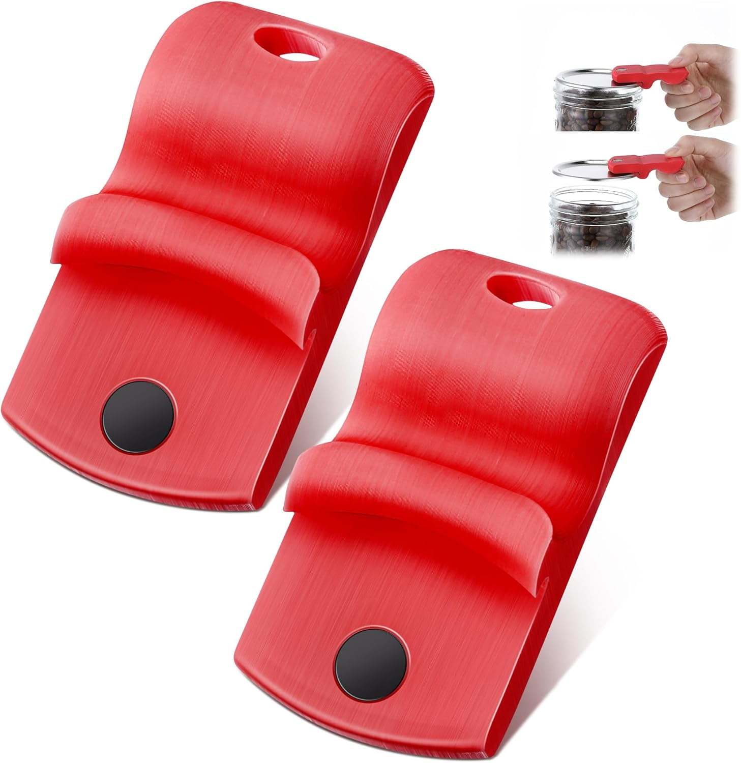 2 Pack Canning Jar Opener with Magnets, Mason Jar Opener For Canning ...