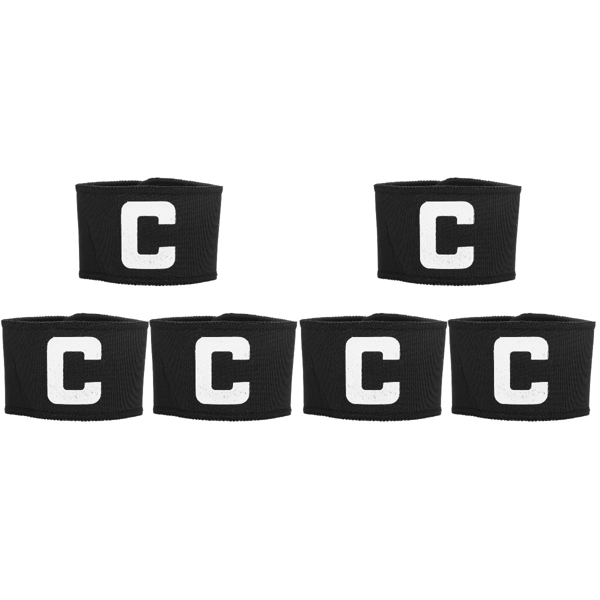 2 Pack Captains Band Soccer Black Bands Armband Portable Football ...