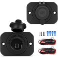 2 Pack Car Cigarette Lighter Socket DC 12V Waterproof Power Outlet ...
