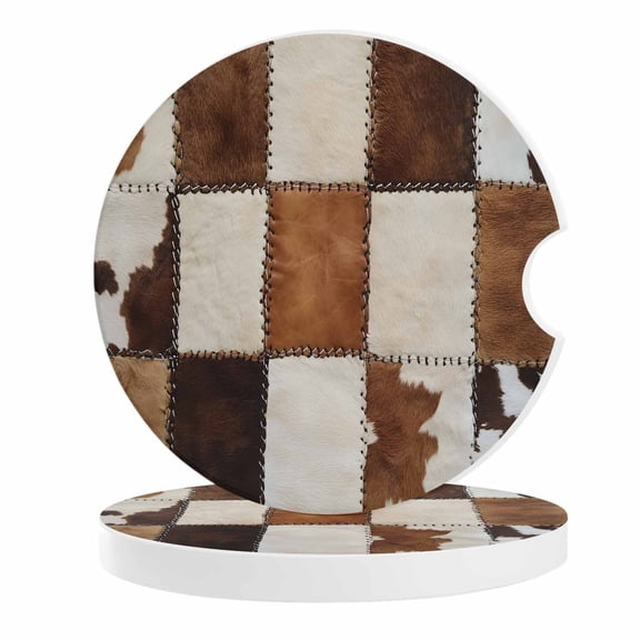 Cowhide Coasters