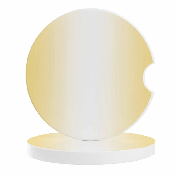 2 Pack Car Coasters Ombre Yellow Ceramic Car Cup Holder Coaster ...