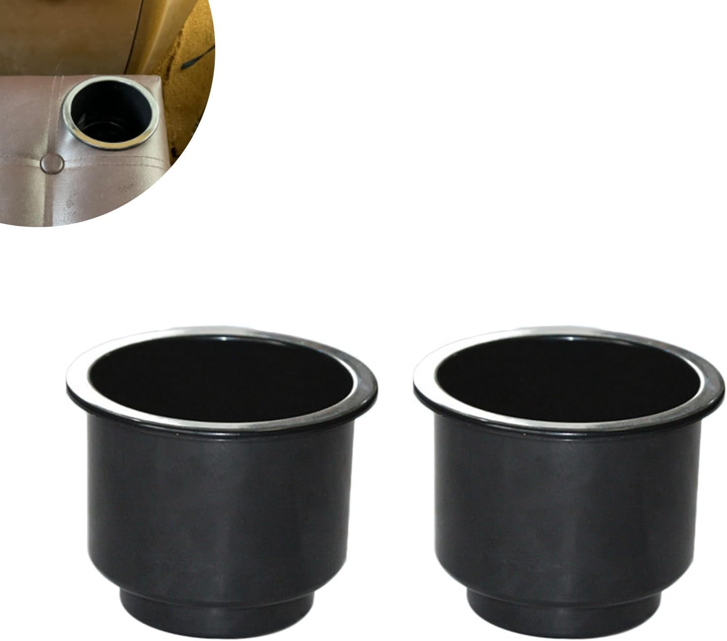 2 Pack Car Cup Holder Replacements, 4.3In x 3.6In Waterproof Plastic ...