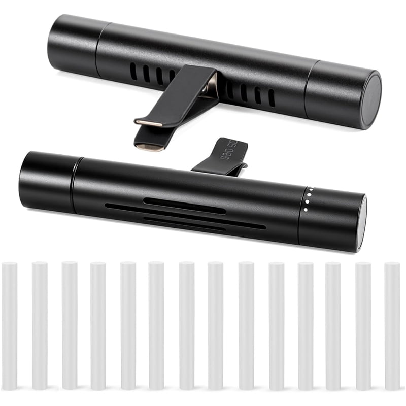 2 Pack Car Essential Oil Diffusers with 15 Refill Sticks, Vent Clip Air ...