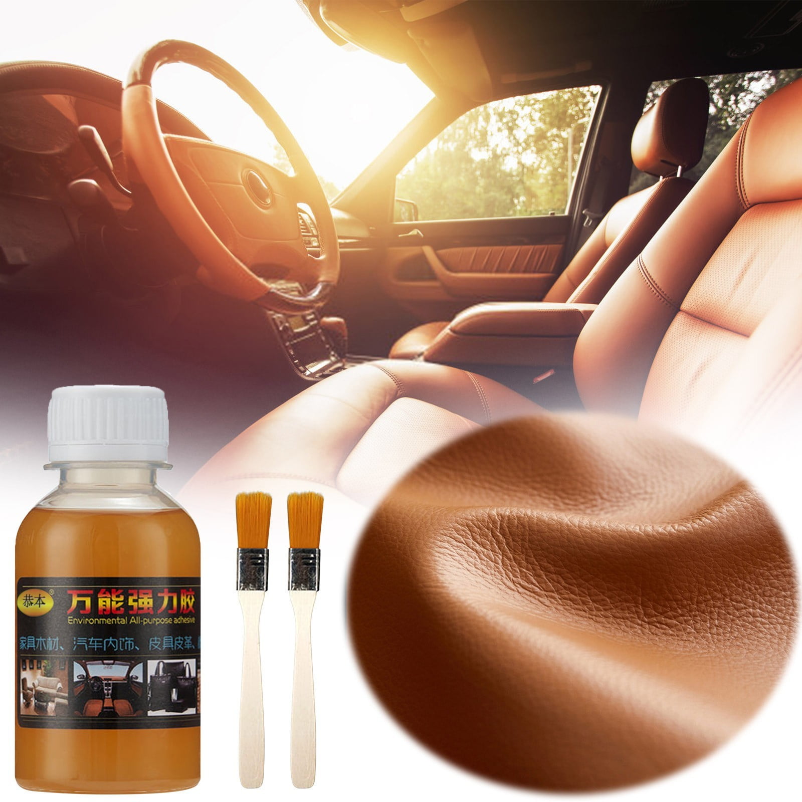 2-Pack Car Headliner Repair Glue, 100ml Quick Fix Adhesive for Car Roof ...