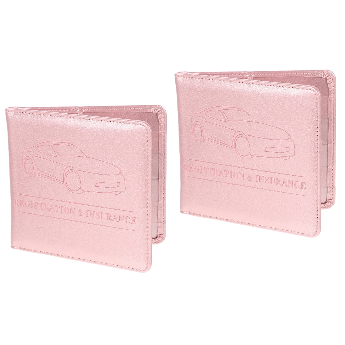 2 Pack Car Registration and Insurance Holder Cards Pouch Document ...