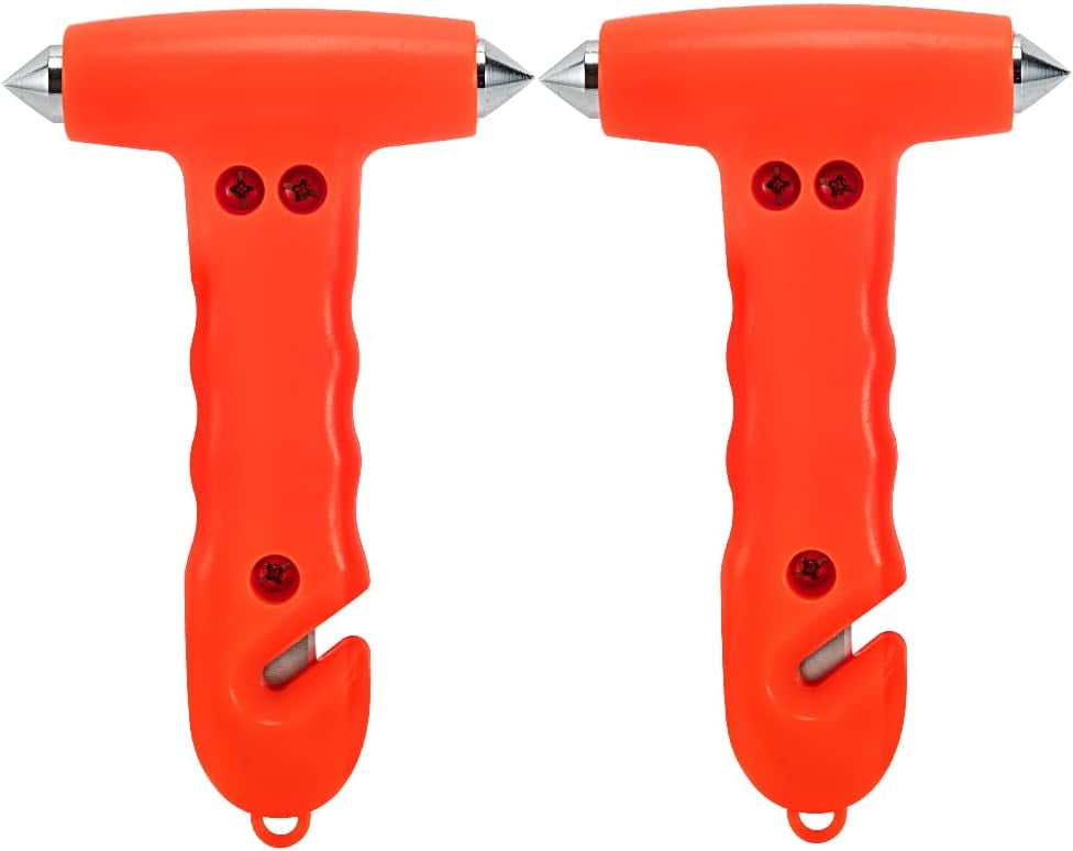 2-Pack Car Safety Hammer Seatbelt Cutter, Auto Emergency Escape Hammer ...