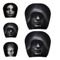 2 Pack Car Seat Headrest Cover with Funny Spooky Face, Soft Stretchy ...