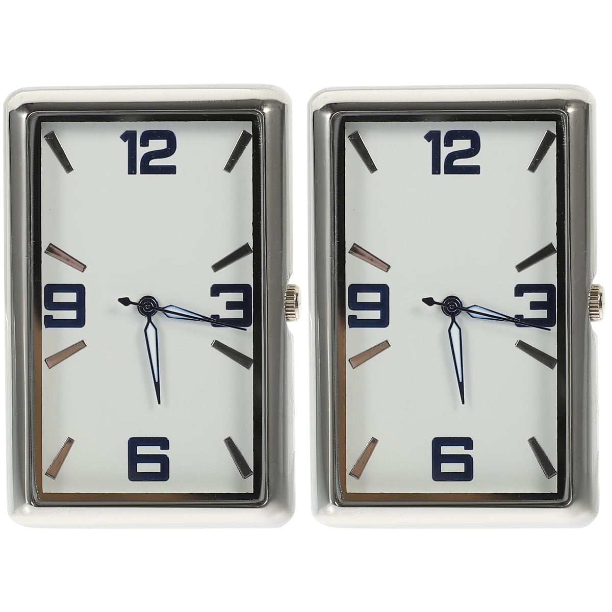 2 Pack Car Self-adhesive Clock Clocks Travel Quartz Small in The ...