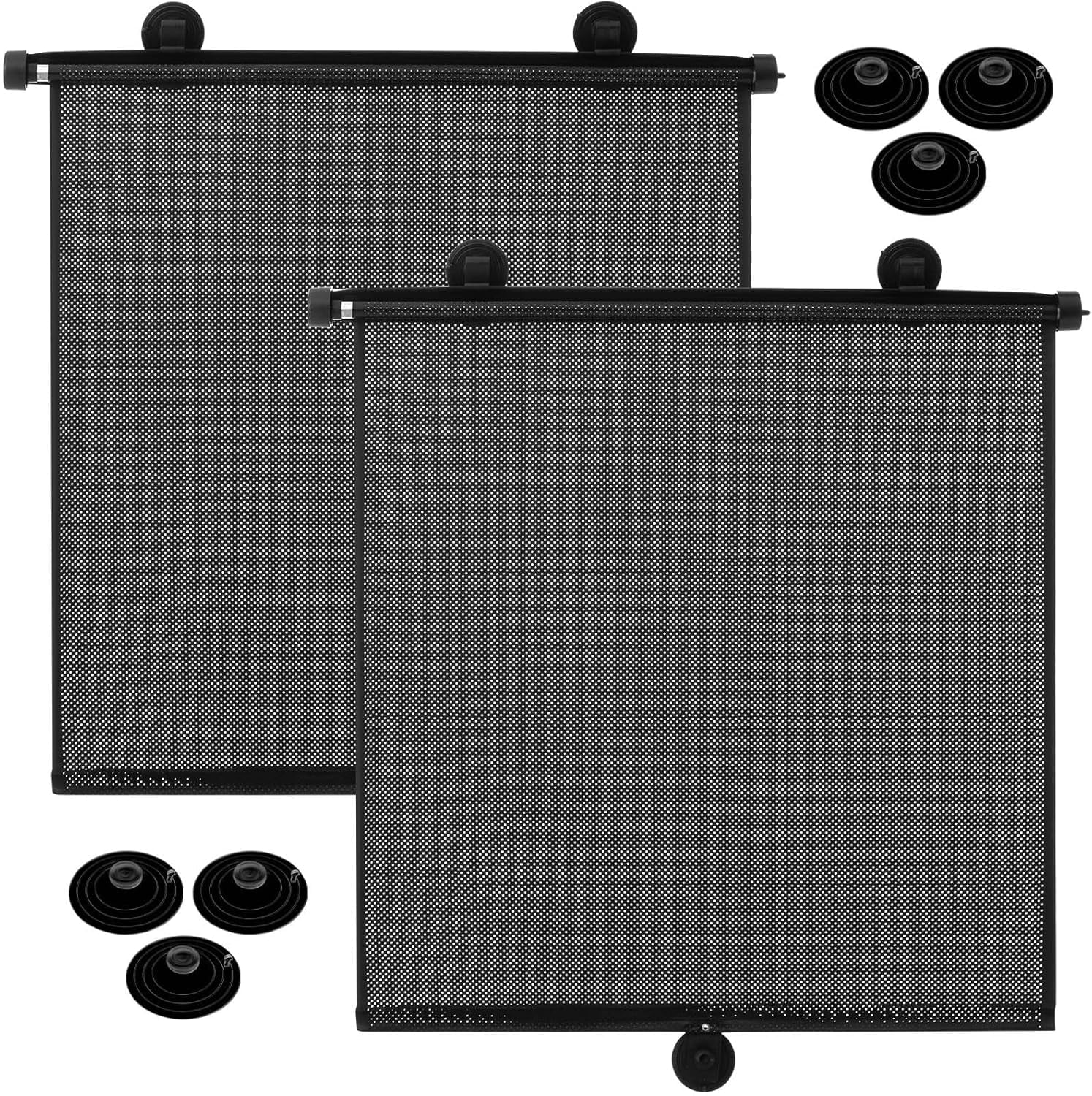 2 Pack Car Side Window Sun Shades Extra Wide Retractable Window Shades ...