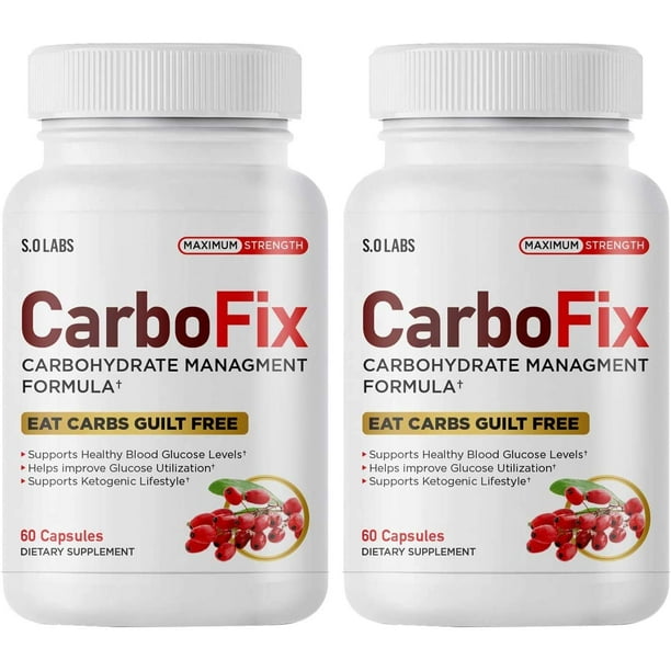 (2 Pack) Carbofix Pills Supplement Tea Reviews Gold Solo Vida Carbo Fix (120 Capsules) - Walmart ...