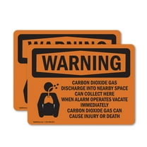OSHA WARNING Sign - Horn Or Light Indicates A Refrigerant Or | Decal ...