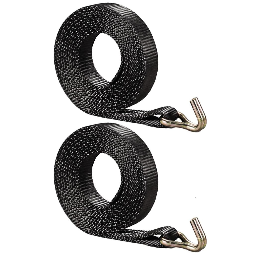 2 Pack Cargo Tie Down Belts With Ratchet Systems Secure Transport Gear ...