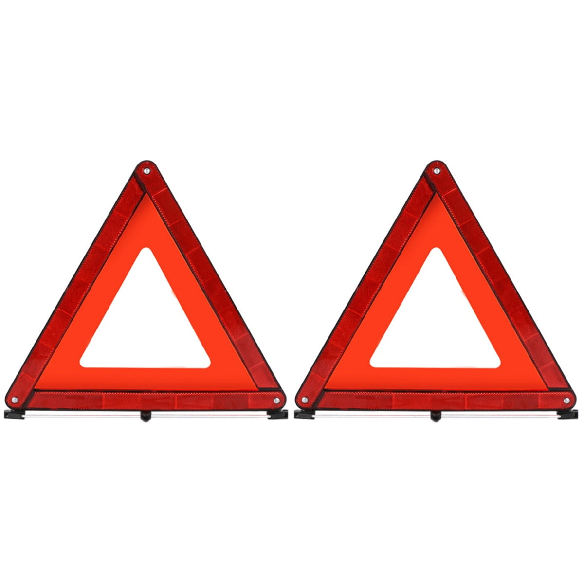 2 Pack Cars Reflective Triangle Roadside Safety Triangles Warning Sign ...