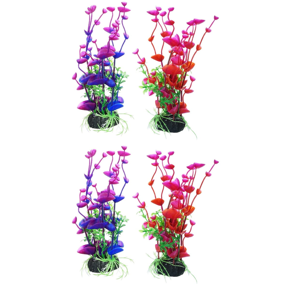 2 Pack Cartoon License Plate Rack Eco-friendly Aquarium Plants ...