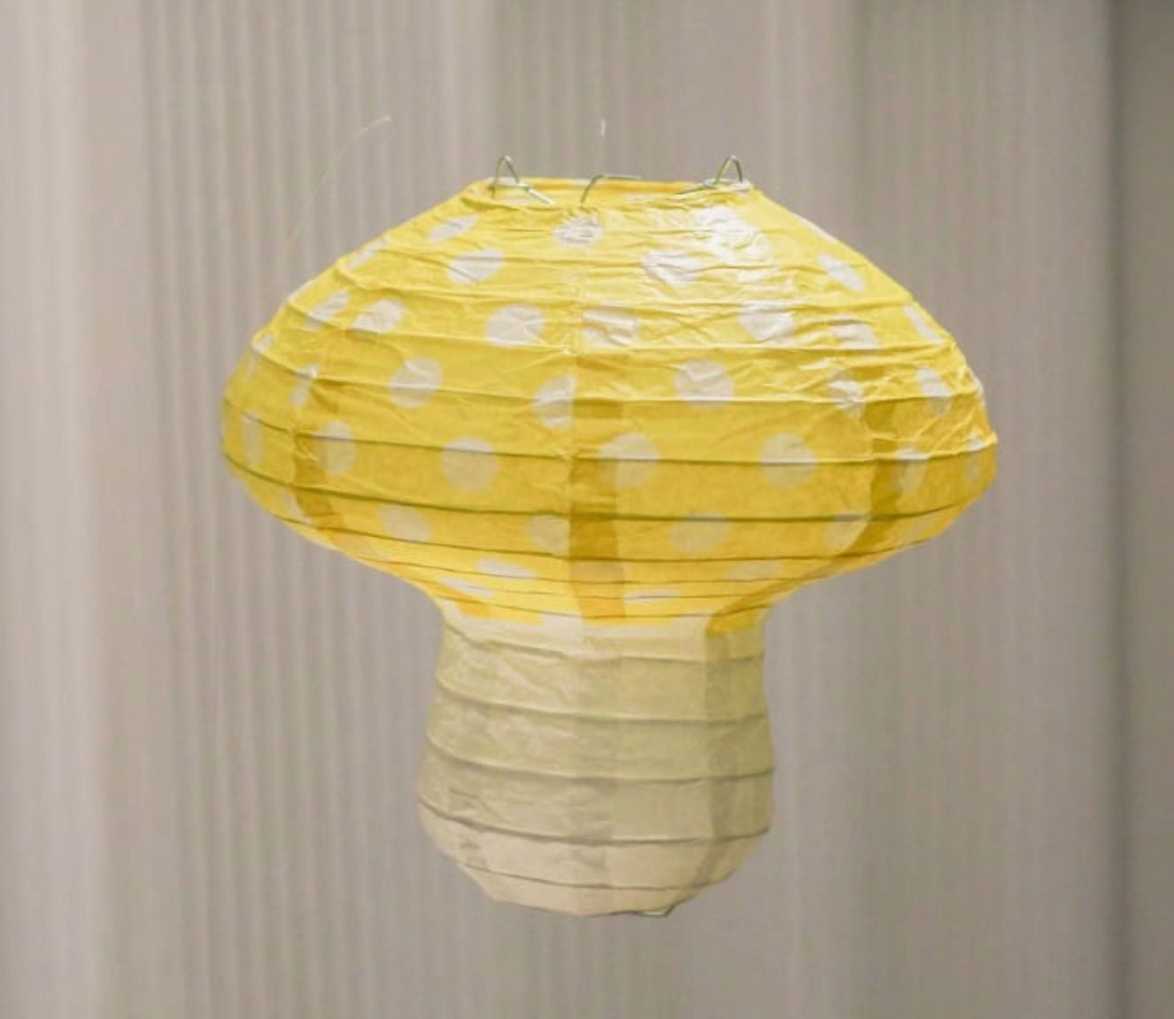 2 Pack Cartoon Mushroom Paper Lanterns - Eco-Friendly DIY Decorations ...