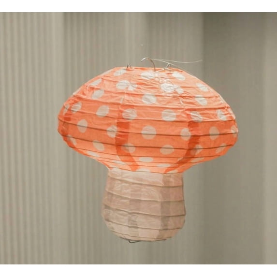 2 Pack Cartoon Mushroom Paper Lanterns - Eco-Friendly Party Decorations ...